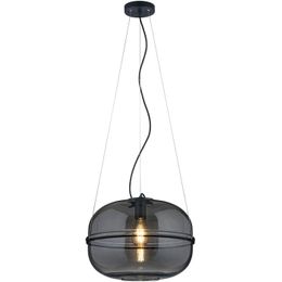 Pendelleuchte Trio LEUCHTEN "Lorena" Lampen Gr. 1 flammig, Ø 41,4 cm Höhe: 150,0 cm, schwarz (schwarz matt) Pendelleuchten und Hängeleuchten