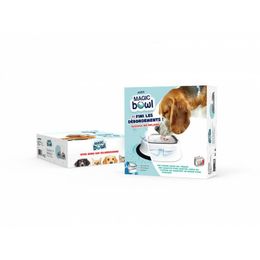 Tiernapf - magic bowl™ - für Hunde und Katzen - Weiß - Erwachsene - Anti-Überlauf 1.5L