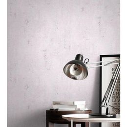 Tapete Grau Vliestapete Beton - Betonoptik Industrial Beige Putz Zement Putzoptik Bauhaus Einfarbig - Zera Warm Grey - Newroom