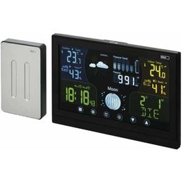 EMOS - Funk Wetterstation mit Außensensor und Touchscreen-Farbdisplay + Netzteil, 13 Funktionen, E6018