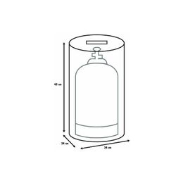 Primaster - Schutzhülle für Gasflaschen 5kg Abdeckung Cover Gasflaschenschutzhülle