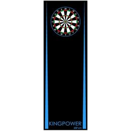 Kingpower Dart Teppich Matte Blau Steeldart Dartpfeile Dartboard Zubehör Dartteppich Target Oche Darts Abwurflinie Schutz Gummi Boden Dartscheibe 237 x 80 cm