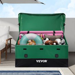 Vevor - 660L Auflagenbox Außenbereich 155x63x75cm Gartenbox aus PE-Plane auf industriellem Niveau Wasserdicht Luftdurchlässig Aufbewahrungsbox Truhe