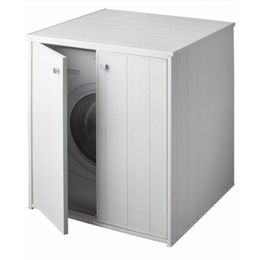Waschmaschinenabdeckschrank aus PVC für den Innen- oder Außenbereich mit zwei Vordertüren xxl