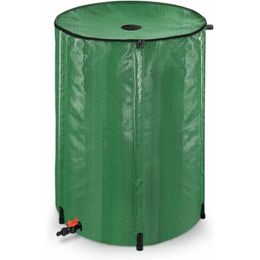 Regentonne 200 Liter Regenwassertonne Zusammenklappbar Regenwassertank mit Regenfass pvc Schutzabdeckung Grün 50 Gallone Naizy