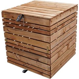 Jardipolys - Komposter aus Holz mit Falltüren - 420 l - lign z - braun