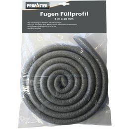 Primaster PE-Fugenfüllprofil Grau 5m x 20mm Fugenprofil Rundschnur Fugenschnur