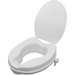 baumarktplus - Toilettensitzerhöhung mit Deckel 10 cm 180 kg Traglast Toilettenaufsatz Sitzerhöhung für wc