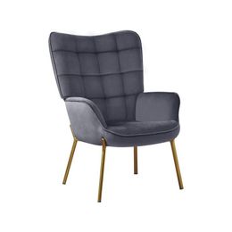 Yaheetech - moderner Sessel Relaxsessel für Wohnzimmer, Retro Vintage Ohrensessel Lesesessel Loungesessel Stuhl Polstersessel