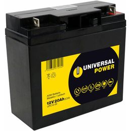 Universal Power - agm UPC12-20 12V 20Ah (C20) agm Batterie zyklenfest wartungsfrei
