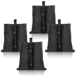 VINGO 4X Pavillon Sandsäcke Standfuß Gewichte Set schwarz Für Zelt Faltpavillon Halterung Party robust Waterproof Outdoor-Sandsack gewichtete Füße