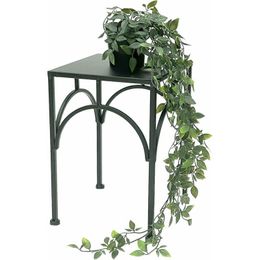 Blumenhocker Metall Schwarz Eckig 33 cm Blumenständer Blumensäule 96449 m Pflanzenhocker Modern Pflanzenständer - DanDiBo