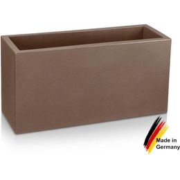 Decoras Pflanzkübel visio 40 Kunststoff Blumenkübel, 80x30x40 cm, Farbe: cappuccino - braun