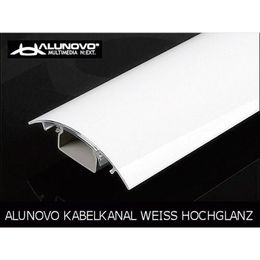 ALUNOVO - HW90-025 Kabelkanal (l x b x h) 250 x 80 x 20 mm 1 St. Weiß (glänzend)