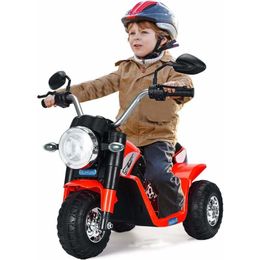 Elektromotorrad Kinderfahrzeuge, Kinderauto mit 3 Raedern mit Akku, Vorwaerts- und Rückwaertsfunktion mit Scheinwerfer und Sprecher, 20 w Motor