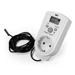 Mc Power - Steckdosen-Thermostat McPower TCU-540 5-30°C, Display, Kabel + Außenfühler