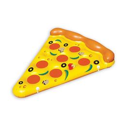 Close Up Pizza Schwimminsel Pizzastück multicolor, bedruckt, aus pvc, zum Aufblasen.