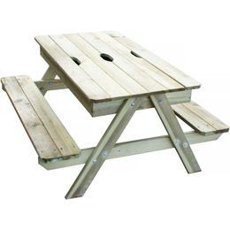 HABITAT ET JARDIN Picknicktisch mit integriertem Sandkasten Kid