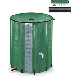 Froadp - 750L Regentonne Faltbare Regenwassertonne Regenwasserfass pvc Wassertank für Gartenbewässerung Regenwassertank mit Hahn und Ablassventil