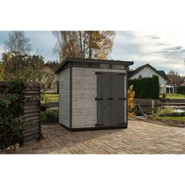 Gartenhaus Strongbox l - Robustes Gerätehaus aus natürlicher Holz, 203x163 cm, Grau - Grau - Upyard