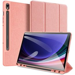 Dux Ducis Domo Smart Sleep Case Tablethülle kompatibel mit Samsung Galaxy Tab S9 FE Schutzhülle Pink