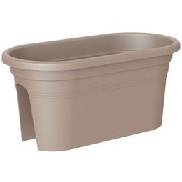 Artevasi - venezia Jardiniere Geländerkasten Taupe 60 cm - Kunststoff