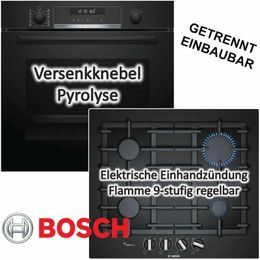 Herdset Bosch Einbau-Backofen Serie 6 mit Gas-Kochfeld - autark, 60 cm