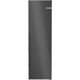 Bosch Serie 4 KGN39OXBT Freistehende Kühl-Gefrier-Kombination mit Gefrierbereich unten, 203 x 60 cm, Edelstahl schwarz