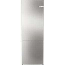 Serie 4 KGN492IDF Freistehende Kühl-Gefrier-Kombination mit Gefrierbereich unten, 203 x 70 cm, Edelstahl (mit Antifingerprint) - Bosch
