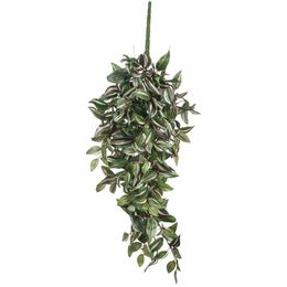 Mica Decorations - Mica Kunstpflanze Tradescantia hängend grün, 80 x 30 x 15 cm künstliche Pflanze