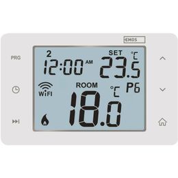 GoSmart WiFi Raumthermostat mit App, programmierbarer Smart Thermostat kompatibel mit Tuya, Alexa, Google Assistant, Draht-Thermostat, P56201 - EMOS