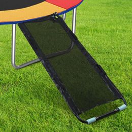 VINGO - Trampolin Leiter,UV-beständig Sicherheitsleiter montierbar 150cm - schwarz