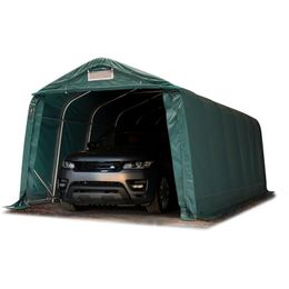Garagenzelt Carport 3,3 x 7,2 m in dunkelgrün Unterstand Lagerzelt mit PVC 800 N Plane und stabiler Stahlrohrkonstruktion - dunkelgrün