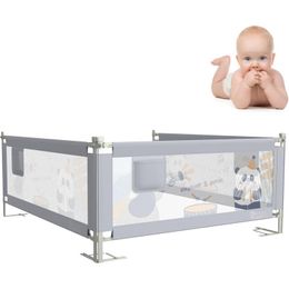 Froadp - 180cm Rausfallschutz Bettgitter zum Vertikalen Heben Baby Bettschutzgitter Höhenverstellbar Kinderbettgitter für Alle Matratzen Bett,