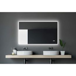 Talos - Sun Badspiegel mit Beleuchtung � led Badezimmerspiegel 120x70 cm � Wandspiegel mit led Lichtumrahmung � Spiegel mit Lichtfarbe neutralwei� �