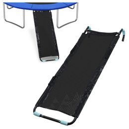 Trampolinleiter 150cm UV-beständig flexibel montierbar Sicherheitsleiter Einstiegsleiter - schwarz - Swanew