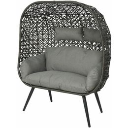 Egg Chair Korbsessel Palermo braun Nest Chair