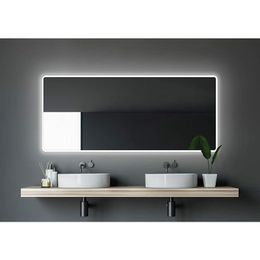 Talos - Moon Badspiegel mit Beleuchtung � led Badezimmerspiegel 160x70 cm � led Spiegel mit umlaufenden Raumlicht � Spiegel mit Lichtfarbe