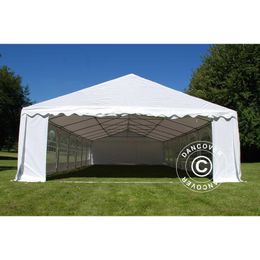 Partyzelt Pavillon Festzelt Dancover Exclusive 6x12m pvc, Weiß - Weiß