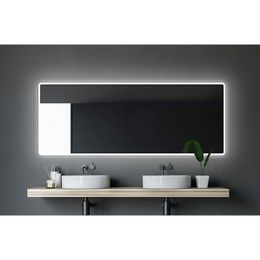 Talos Moon Badspiegel mit Beleuchtung � led Badezimmerspiegel 180x70 cm � led Spiegel mit umlaufenden Raumlicht � Spiegel mit Lichtfarbe neutralwei� �