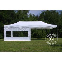 Dancover Faltzelt Faltpavillon Wasserdicht FleXtents Xtreme 60 4x8m Weiß, mit 6 Seitenwänden - Weiß