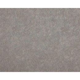 Uni Tapete Edem 9009-24 Vliestapete geprägt mit abstraktem Muster glänzend grau silber 10,65 m2 - grau