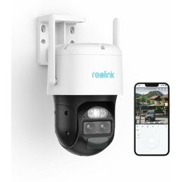 Reolink - 2K 4MP Intelligente 2,4/5GHz wlan Batteriekamera mit Auto-Zoom und Tracking, Weitwinkelobjektiv & Teleobjektiv, Dual-Tracking & Ansicht