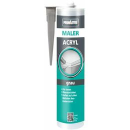 Maler-Acryl Grau 310ml Dichtmasse Dichtstoff Bauacryl - Primaster