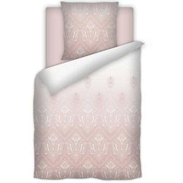 Baumwoll Satin Bettwäsche Rose Laura Rosa 135x200 cm + 80x80 cm - Rosa - Rally Fashion