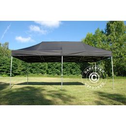 Dancover Faltzelt Faltpavillon Wasserdicht FleXtents Steel 3x6m Schwarz - Schwarz