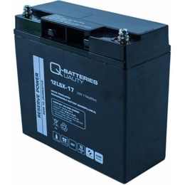 Quality Batteries - Q-Batteries 12LSX-17 12V 17Ah Blei-Vlies-Akku / agm 10 Jahre