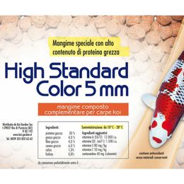 High Standard Color 5 mm - 20 kg Koi und Teichfisch Futter