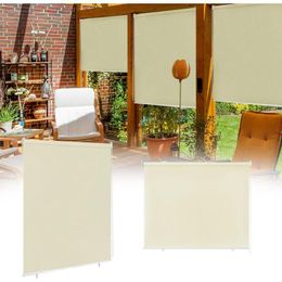 Aufun - Außenrollo Balkon Outdoor Rollo Wetterfest 180 x 240 cm Outdoorrollo Sonnenschutz Balkonrollo uv Schutz, Reflektierende Thermofunktion für