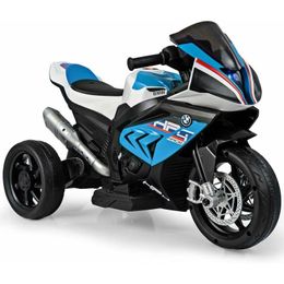 Goplus - 6V bmw Kinder Elektromotorrad, Kindermotorrad mit Musik & Scheinwerfer für 3-8 Jahren, 3 km/h Kinderfahrzeug mit 3 Rädern & Fußpedal,